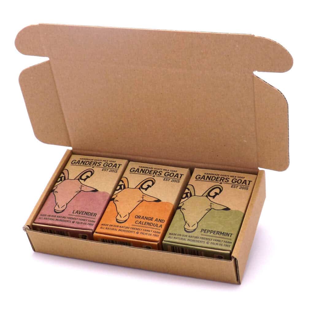 3x Soap Bar Pick and Mix - Ganders Goat