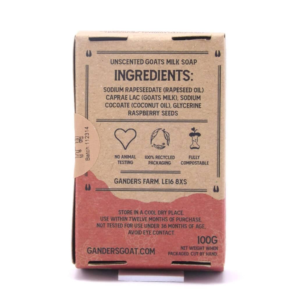 Raspberry Kisses! Raspberry Seed Scrub Soap - Ganders Goat